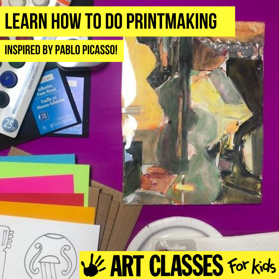 BEGINNER - Pablo Picasso Inspired Printmaking - SUPPLIES + VIDEO TUTOR ...