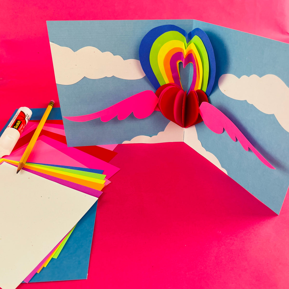 ALL AGES - Valentine's Day Pop-Up Card - SUPPLIES + VIDEO TUTORIAL ...