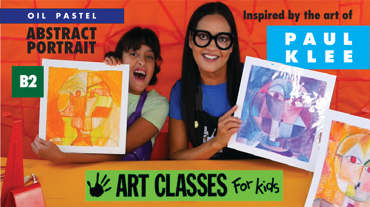 ALL AGES - Oil Pastel Cubist Portrait Drawing insp. by Paul Klee SUPPL ...