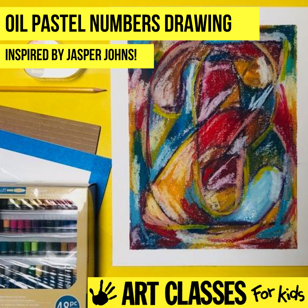 BEGINNER - Jasper Johns Inspired Oil Pastel – Art Classes for Kids Shop